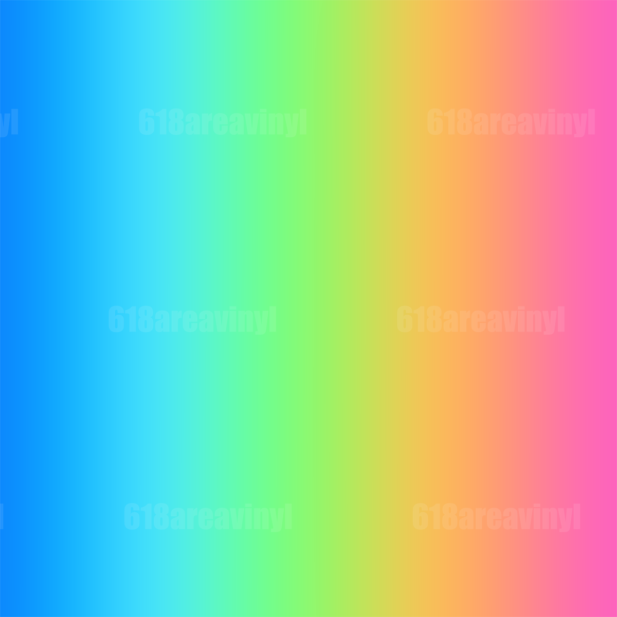Bright Rainbow Ombre – 618 area vinyl