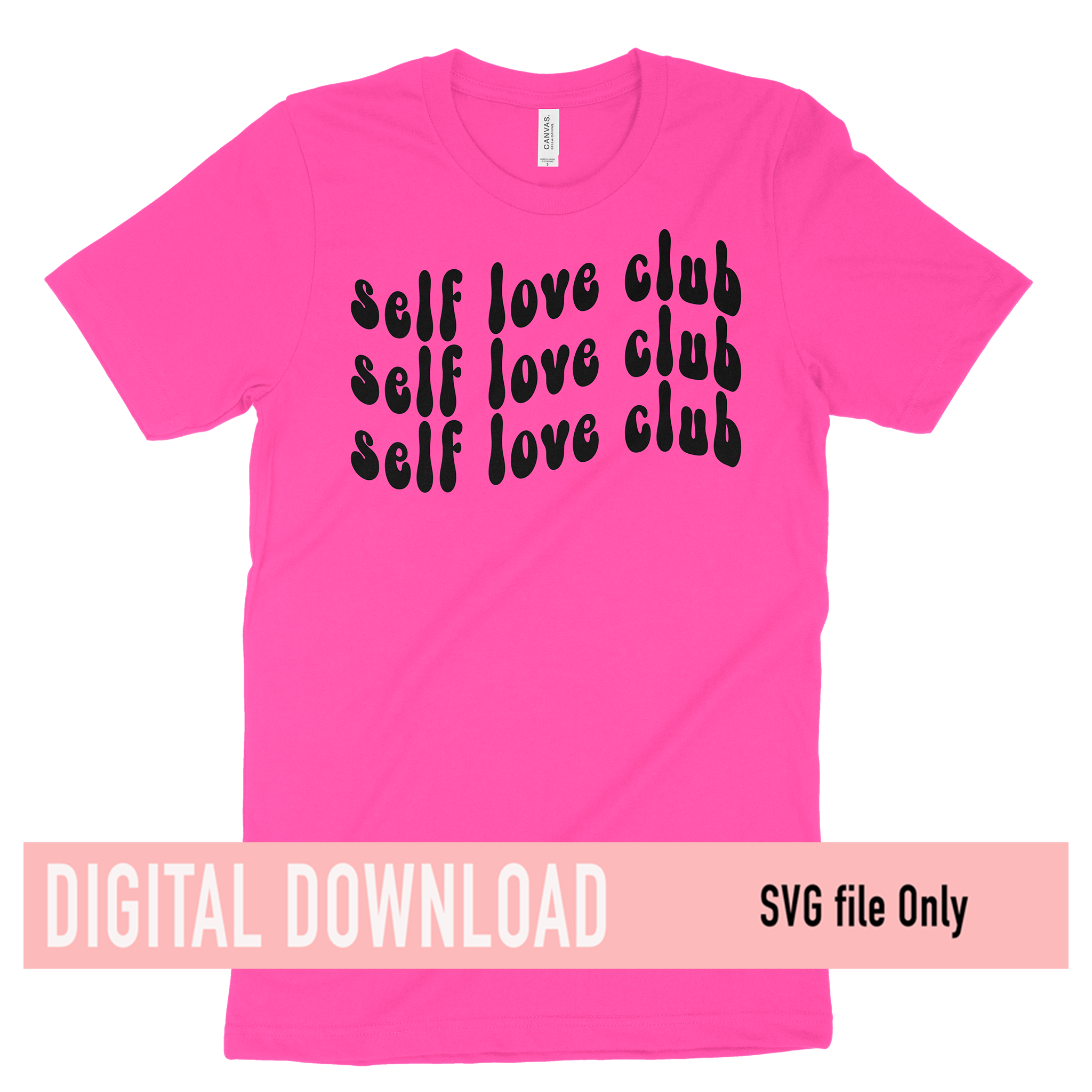 self love club SVG – 618 area vinyl